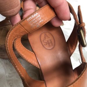 Ash | Shoes | Ash Hysteria Leather And Cork Platform Heels | Poshmark